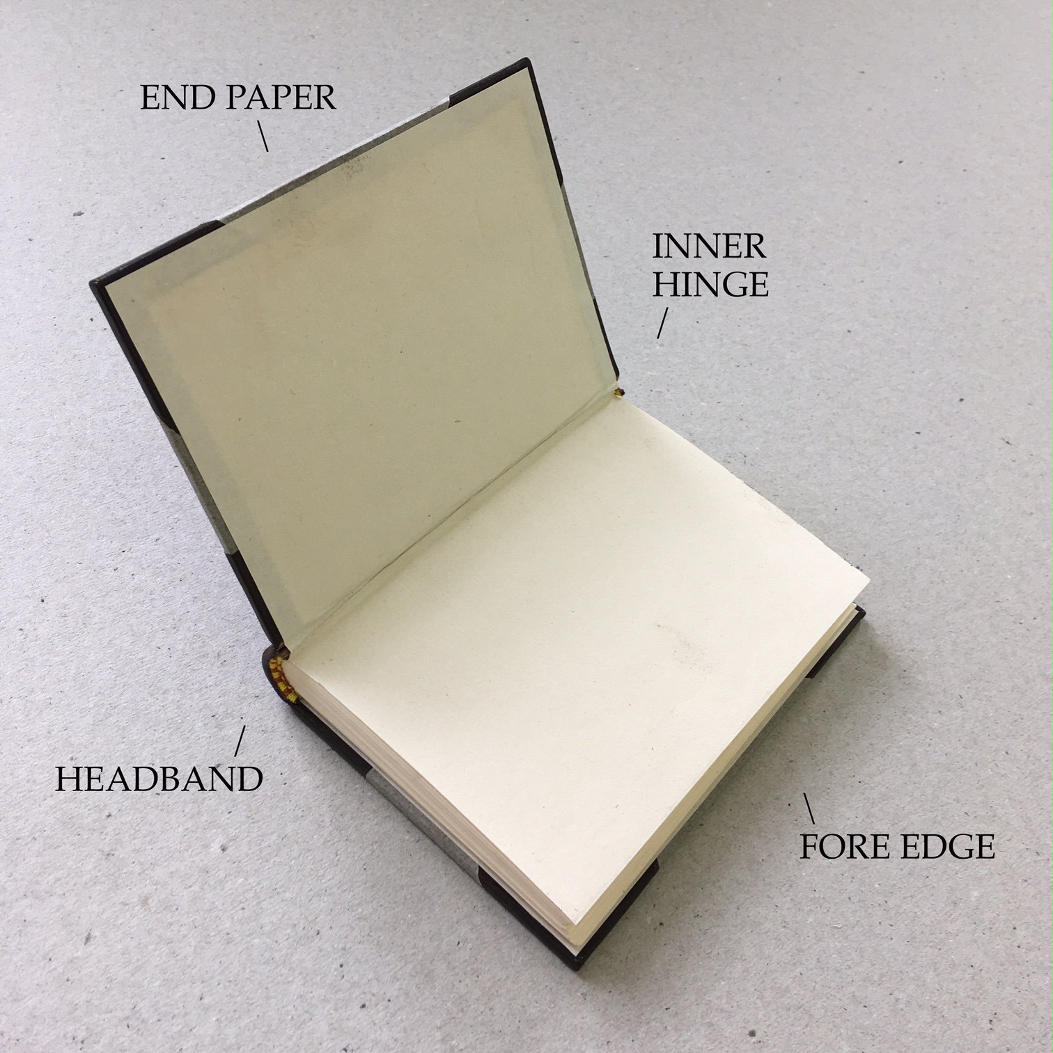 Names of parts of the book
